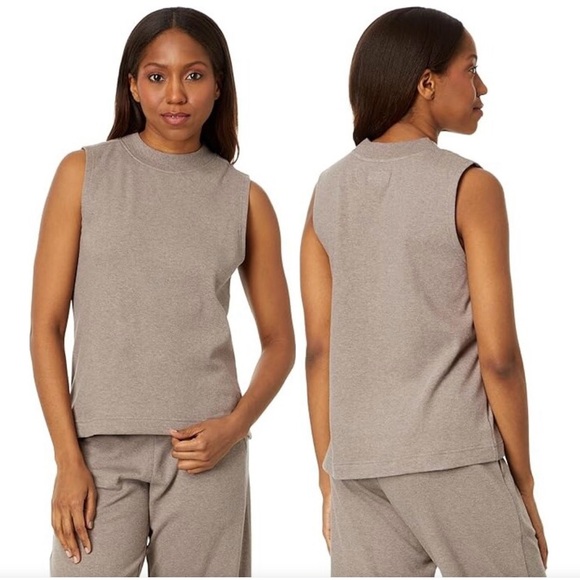 Pact | Tops | Pact Airplane Mockneck Shell Deep Taupe Heather Size ...